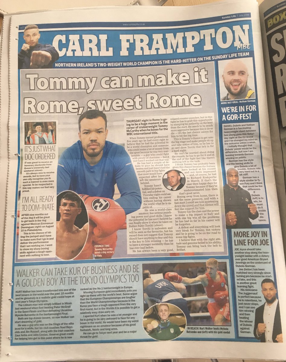 McCarthy (nuovo coach Peter Taylor) avverte Turchi: Vincerò per ko ...